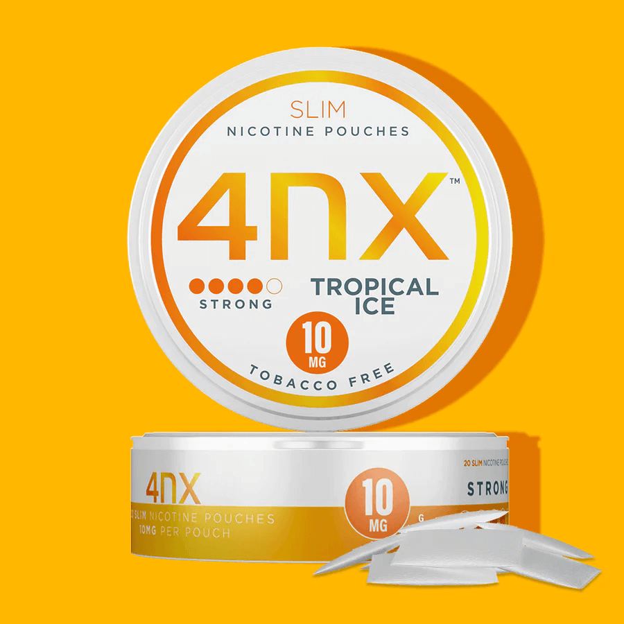 4nx Tropical Ice Slim Nicotine Pouches - Vape Monkey Abu DhabiDubai's Best