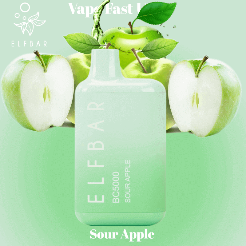 Sour Apple BC5000 by Elf Bar - Vape Monkey Abu Dhabi UAE's Best